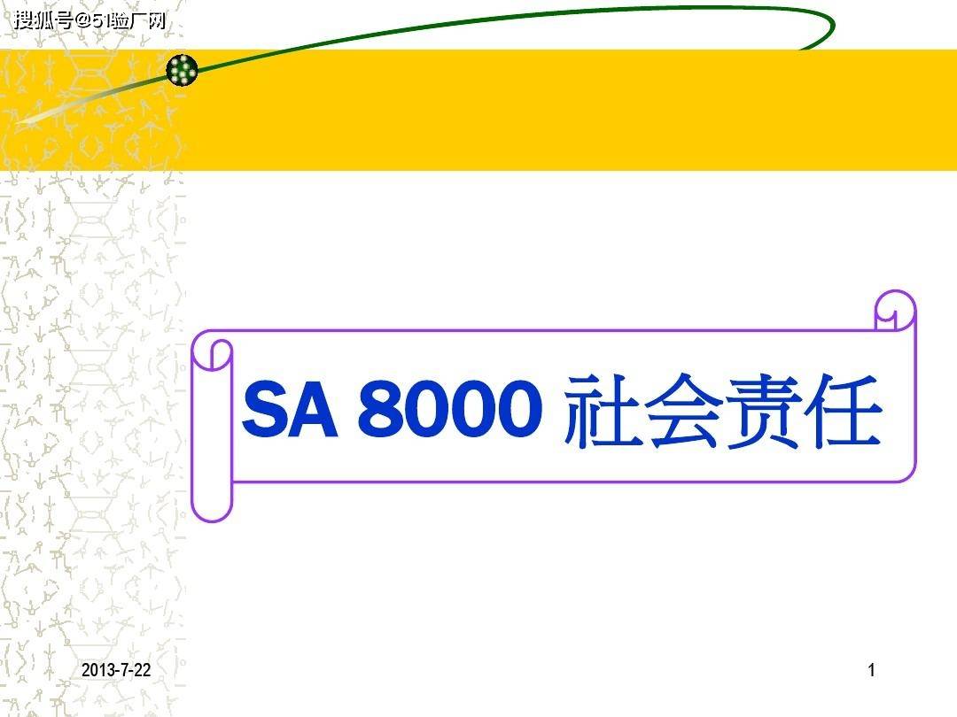 SA8000是什么?_责任_社会_文件