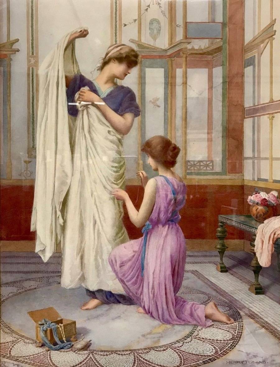 英国艺术家Henry Ryland（1856-1924）水彩画-搜狐大视野-搜狐新闻