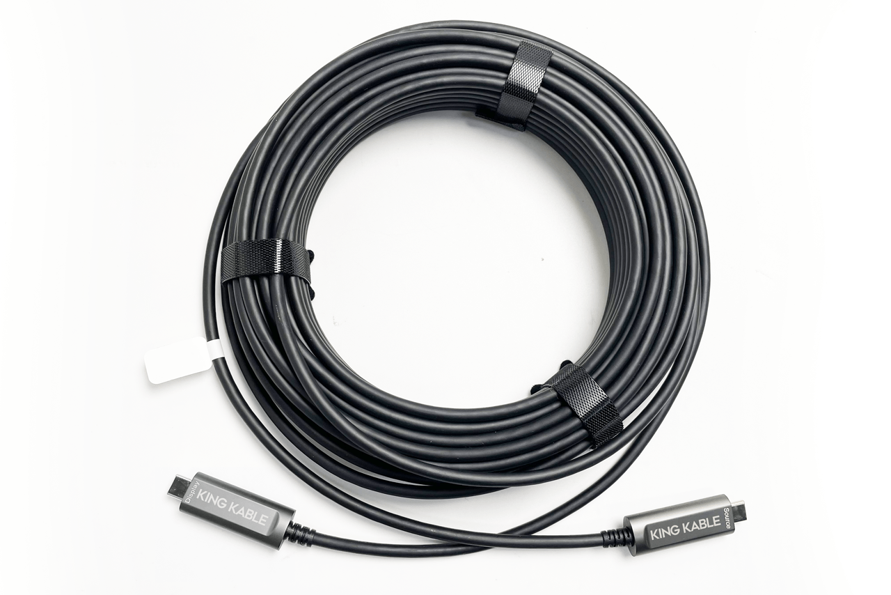 KING KABLE推兼容雷电3/4和USB4的光纤Type C DP1.2视频线长50米_手机搜狐网