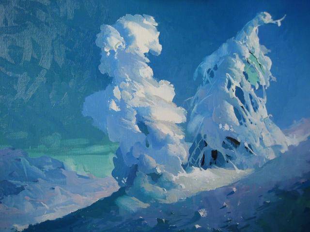 俄罗斯Victor.Bykov(维克托.贝科夫)油画森林-搜狐大视野-搜狐新闻