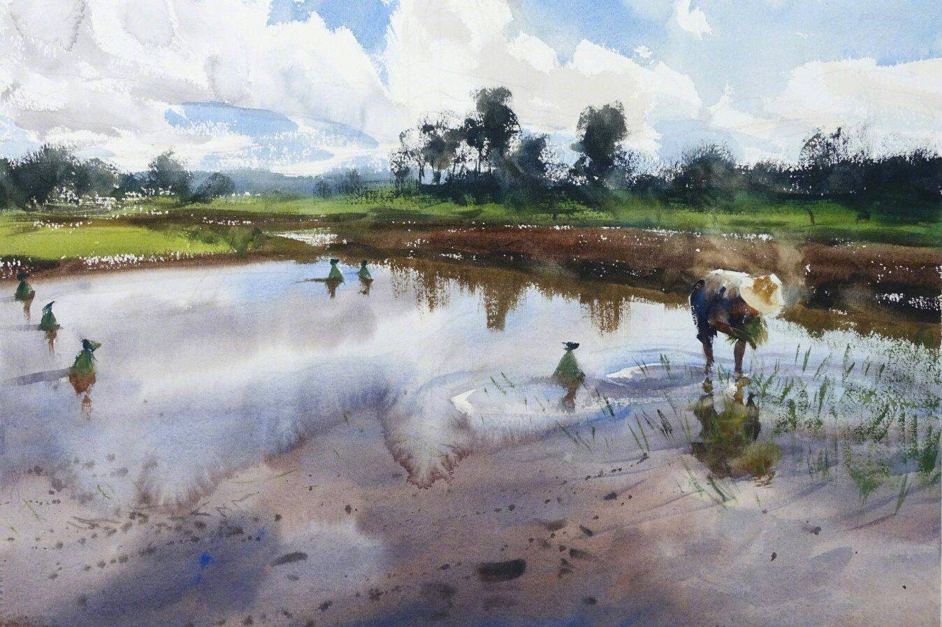 水彩画家 Nirupan Korwan 绘画作品欣赏 -搜狐大视野-搜狐新闻