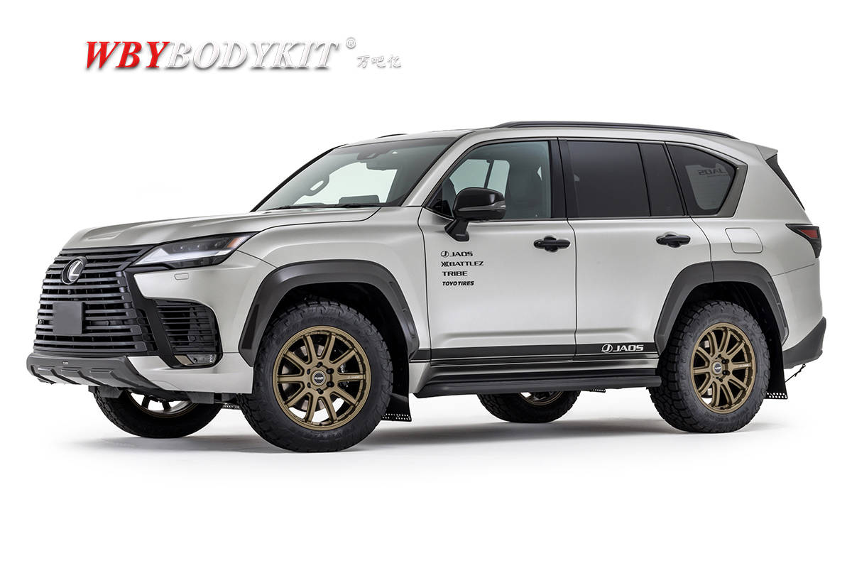 适用于2022款雷克萨斯LX600改装JAOS宽体小包围前唇后唇抛宽轮眉_搜狐汽车_搜狐网