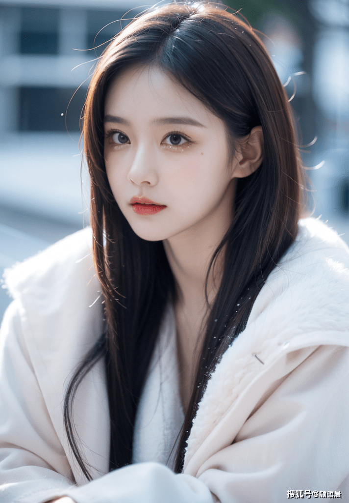如诗如画 雪中高颜值女神