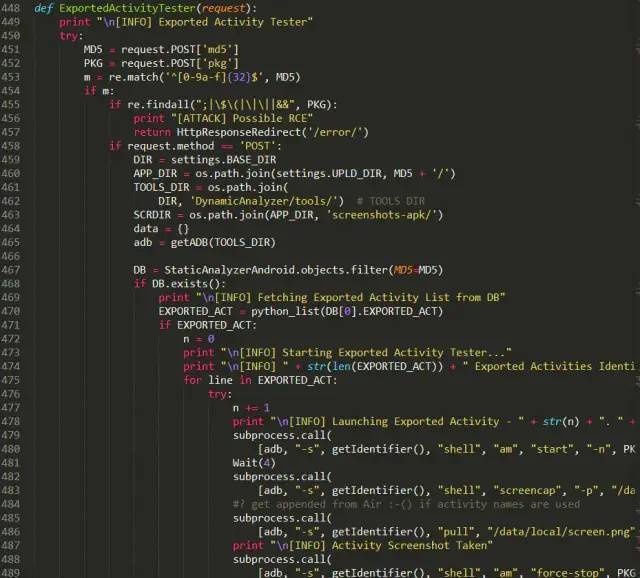 MobSF 框架及源代码分析_进行