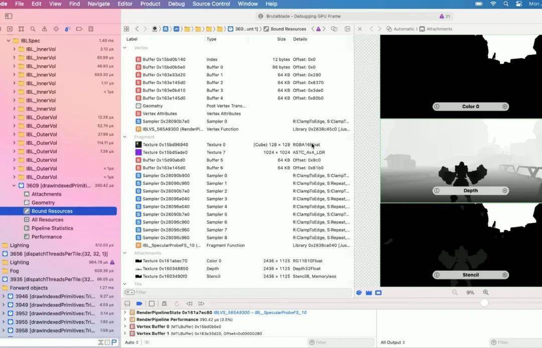 iOS 性能优化: 如何让使用 XCode Debugger 优化 Metal App_计数器