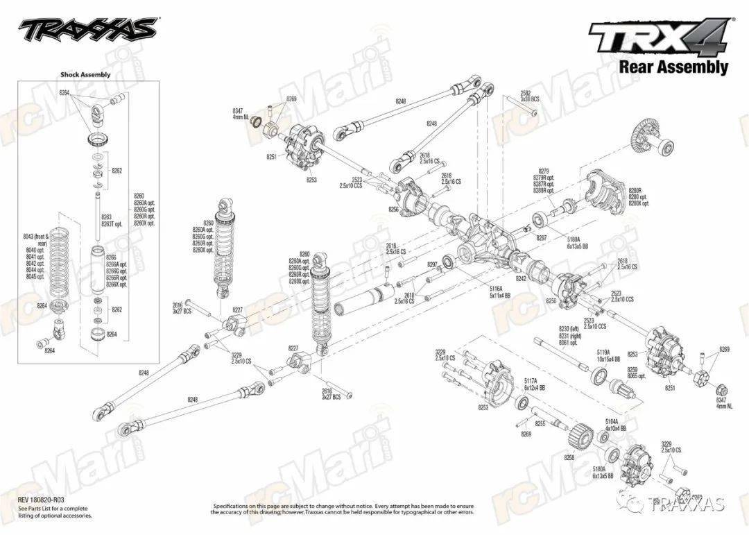 【爆炸图】TRAXXAS TRX4 Sport运动版皮卡仿真攀爬车#82024-4_搜狐汽车_搜狐网