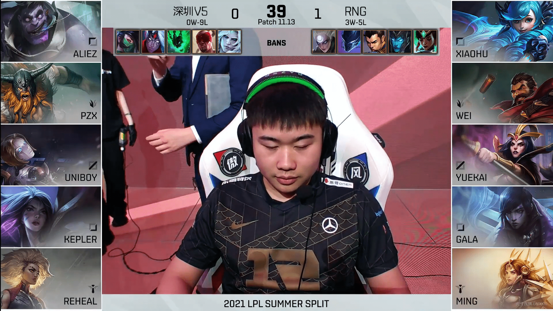 果子哥替补略尴尬！月开首秀RNG焕然一新，横扫V5送其十连败_比赛