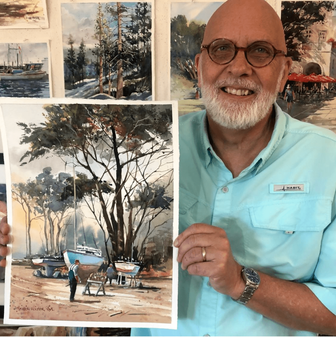 Michael Holter的水彩充满着对大海的渴望！_美国的