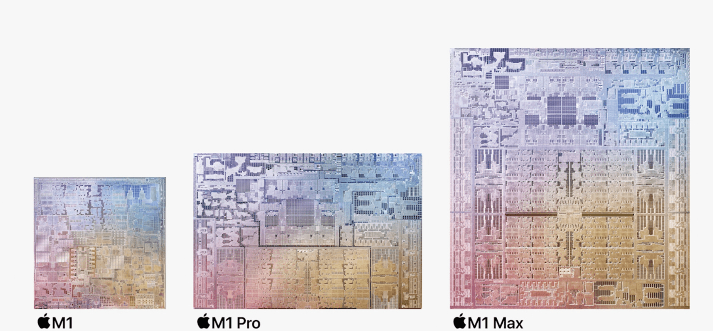 苹果 M1 Max 芯片发布：32 核 GPU，570 亿个晶体管_核心