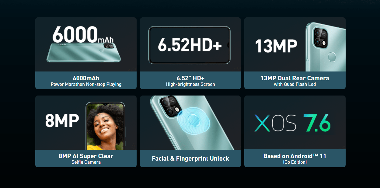 传音 Infinix Smart 5 Pro 发布：搭载紫光展锐 SC9863A SoC_手机