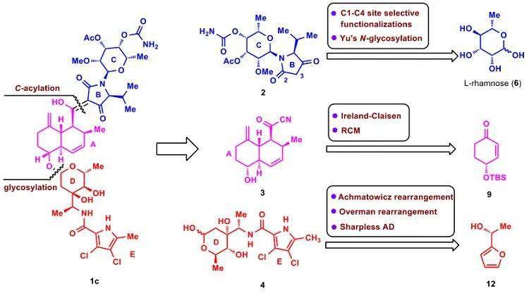 天然抗生素Amycolamicin/Kibdelomycin的全合成_片段_结构_产物