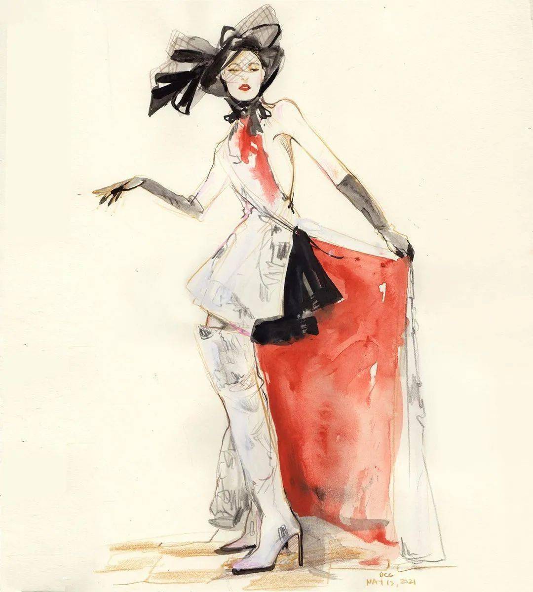 曾任圣马丁、UCA导师的Connie Lim如何绘制时装画？独树一帜的风格与多种材料交织打开了插画世界的大门_艺术_专业_工具