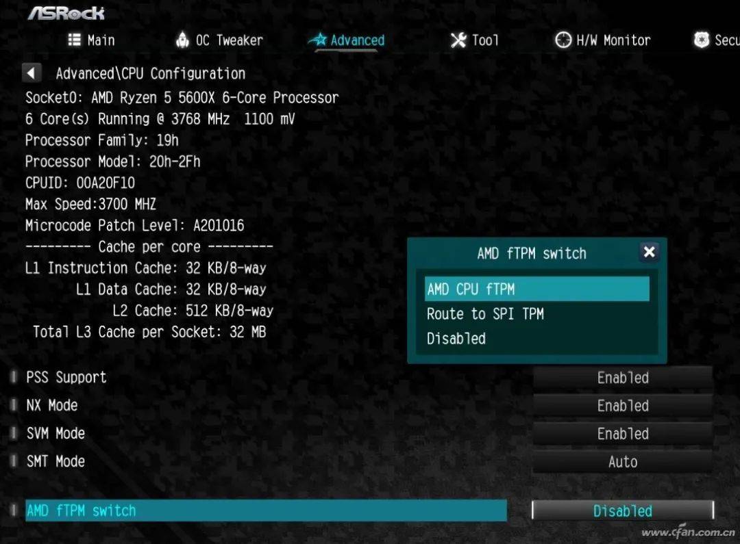 fTPM问题多 学会开关很重要_Intel_平台_Enable