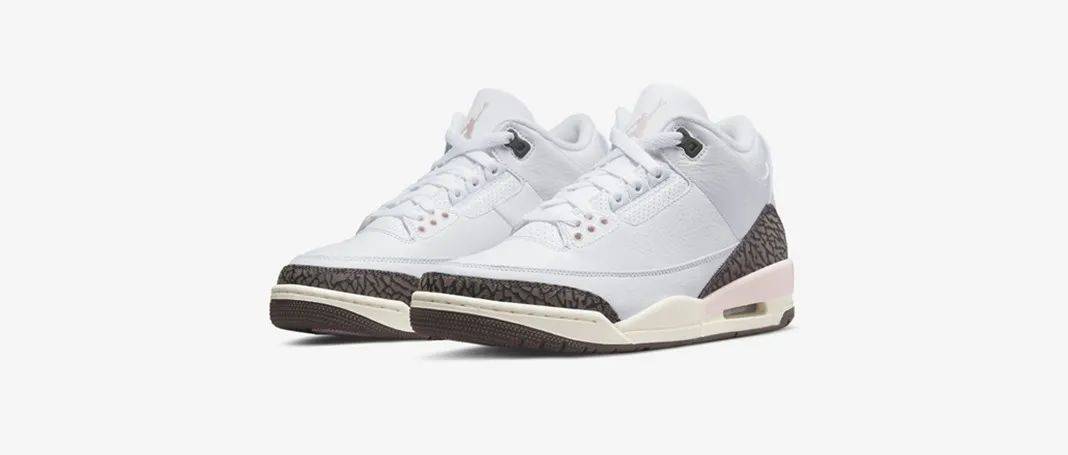 『发售公告』Air Jordan 3 “Dark Mocha” 樱花粉+爆裂纹，呈现高颜值~_维多利_信息_登记