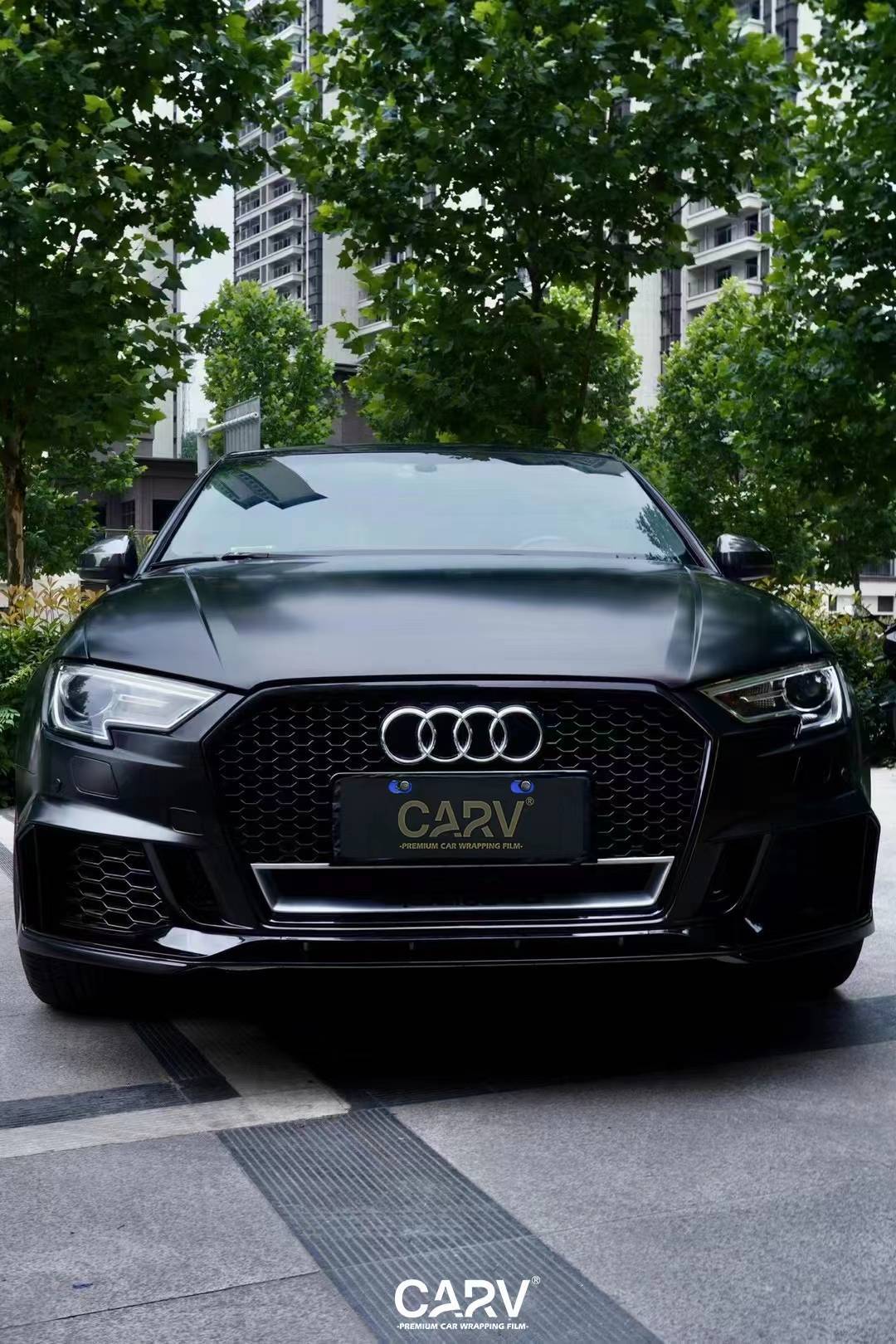 奥迪A3卡孚改色膜电光金属黑，硬汉风格吹爆荷尔蒙_搜狐汽车_搜狐网