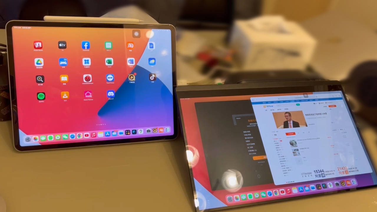iPad Pro可接扩展屏了，变身Mac，搭配15.6寸OLED便携屏生产力爆表_pro_屏幕_显示器