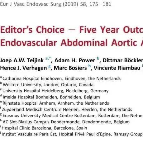 ENGAGE注册研究5年数据——瘤囊回缩是EVAR长期有效的新标准_支架_治疗_成功率