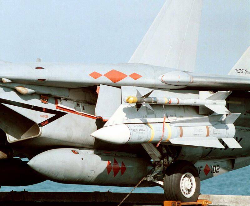 F-14的大杀器，AIM-54不死鸟导弹_美国海军_雷达_轰炸机
