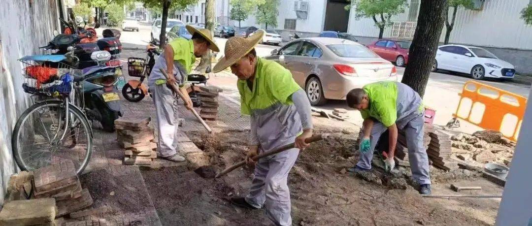 决战决胜全国文明城市丨黄岩：优化交通出行环境 为文明加分_人行道_路面_处理