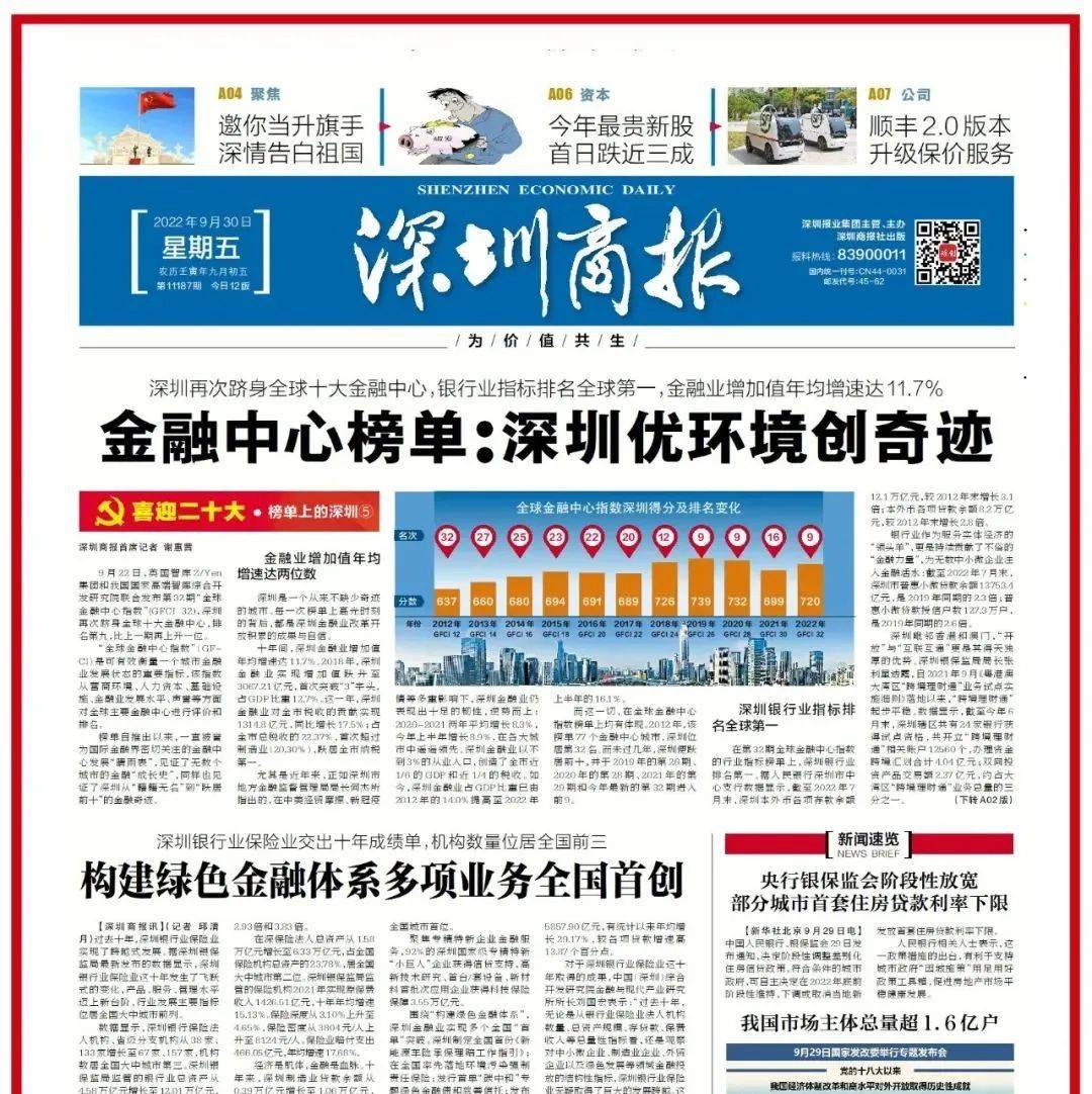 读深圳商报｜为价值共生（2022.9.30）_喻方_陈志文_李耿光