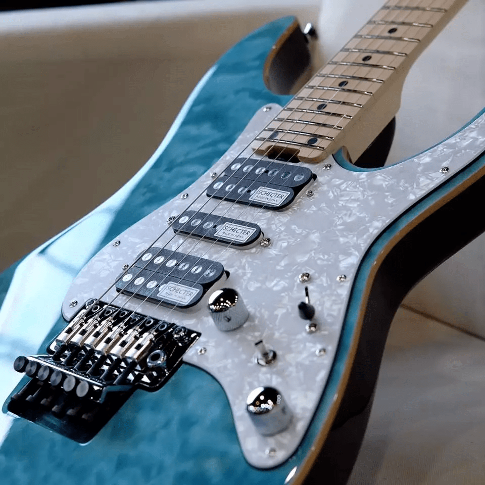 24品双摇solo琴之优选：日产Schecter，还有少量存货！_拾音器_吉他_音色