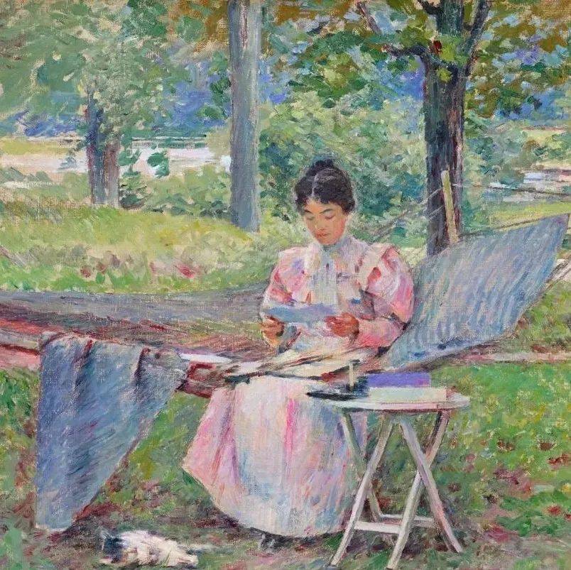 油画欣赏——Theodore·Robinson_国展_美国_微信