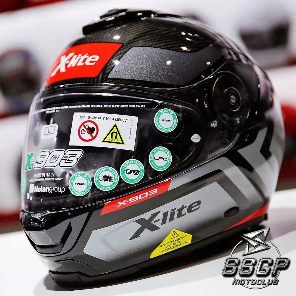 [ X-LITE ] 903 碳纤维系列 & 双镜片全盔，意大利原装进口……【SSGP摩品店】_头盔_系统_调节