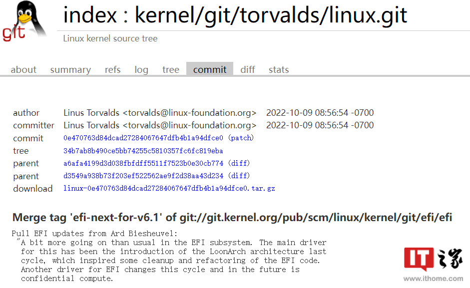 Linux 6.1 添加对国产龙芯 LoongArch 架构的 EFI 引导支持_系统_接口_代码