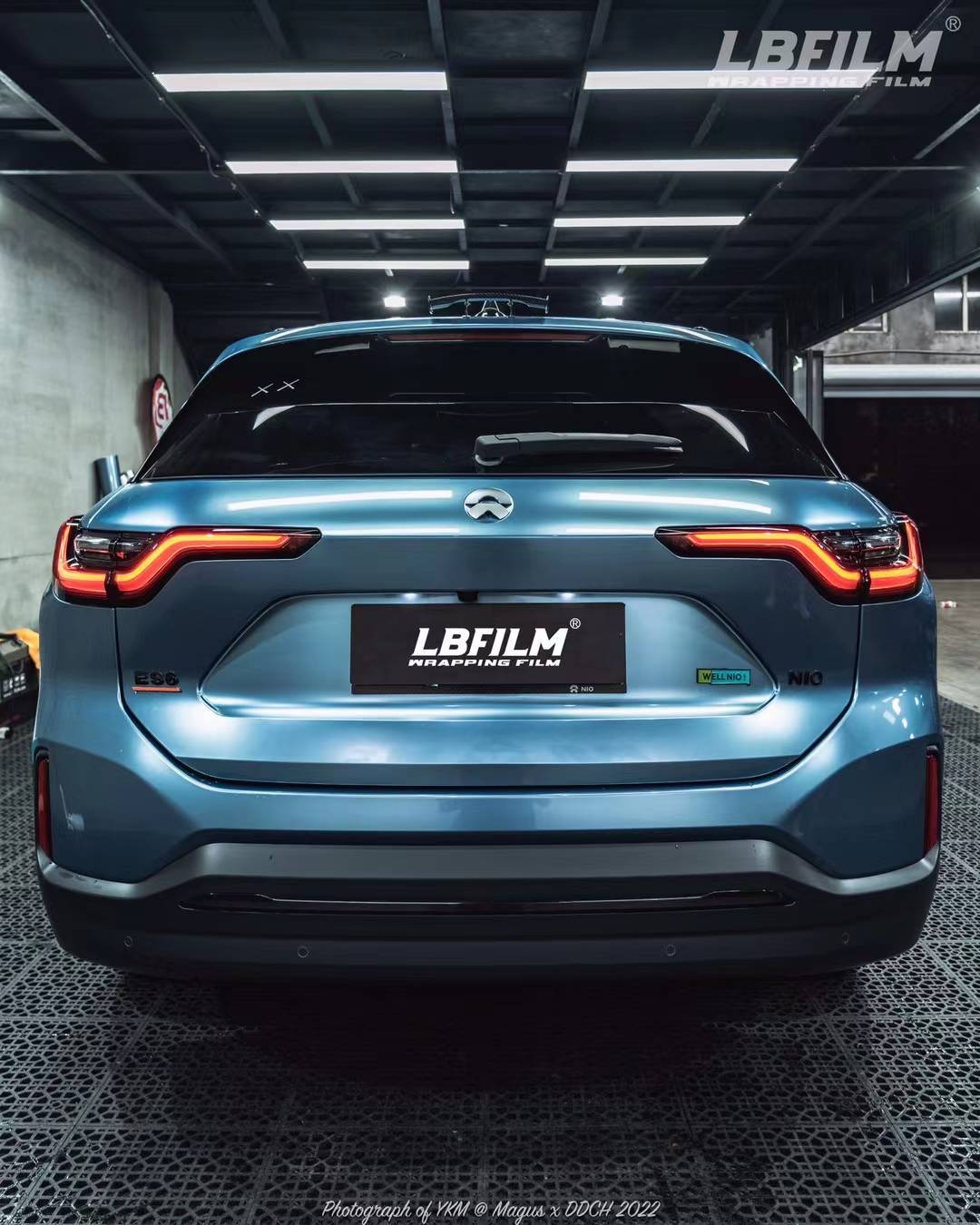 蔚来ES6-LB改色膜液态金属钨蓝，流动的金属质感_搜狐汽车_搜狐网