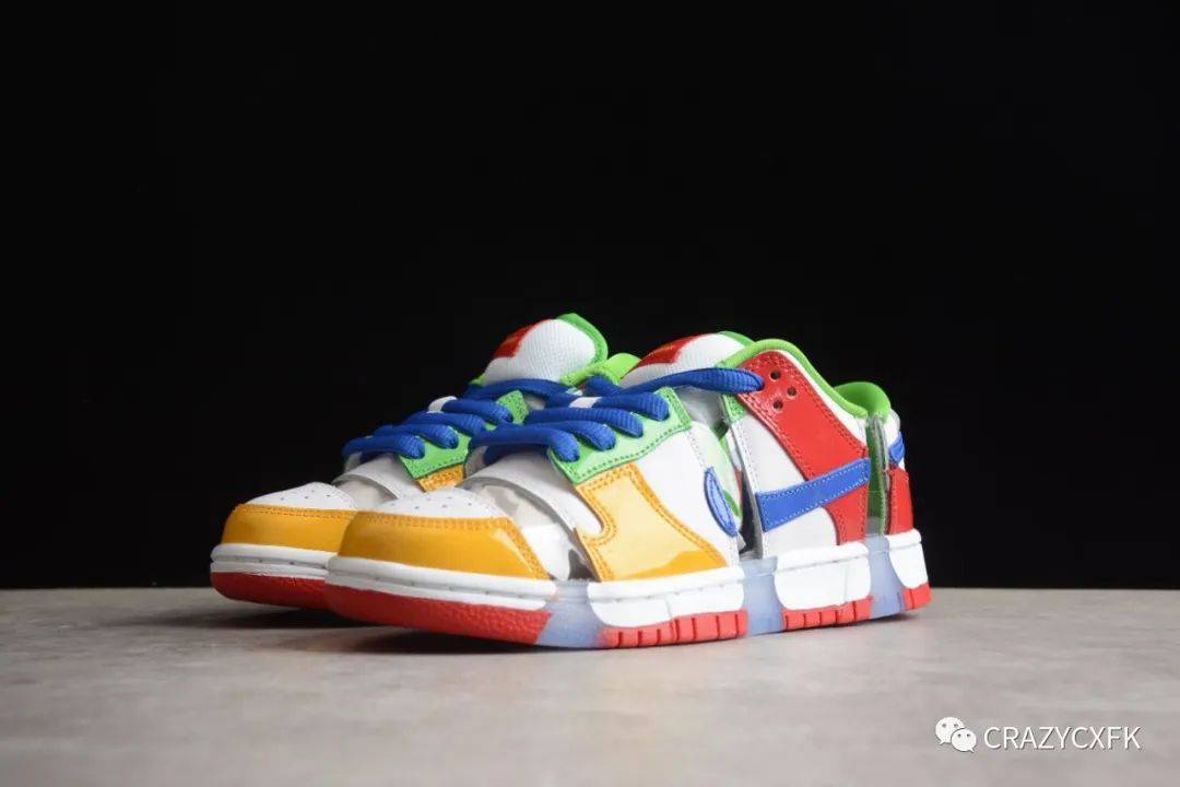 耐克联名 eBay x Nike SB Dunk Low Sandy Bodecker 切断彩色拼接限定板鞋_后跟_Logo_鞋子