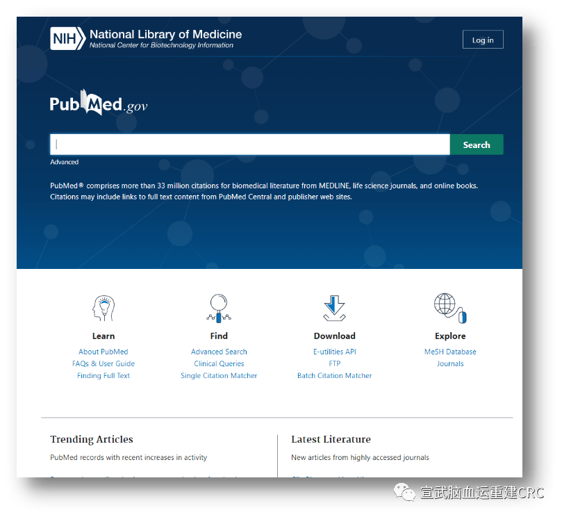 CRC宣武之声丨科研常用的数据库及软件_检索_进行_Pubmed