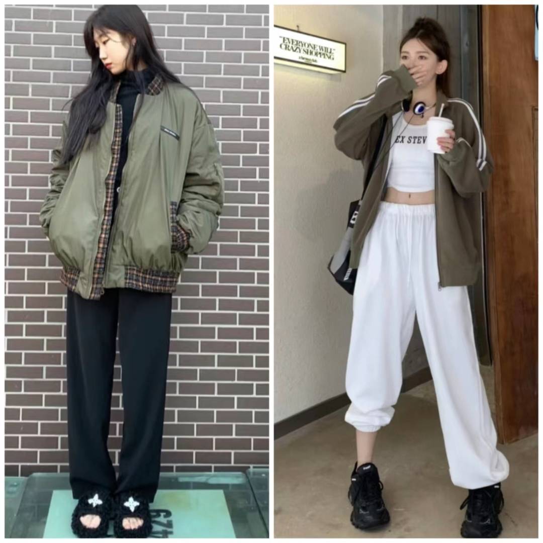 军绿色搭配这10个颜色美出高级感，气质稳重不沉闷_look_卫衣_外套