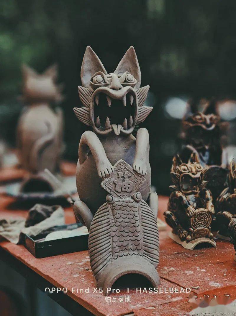 非遗瓦猫——怕瓦落地_创作_手工_昆明