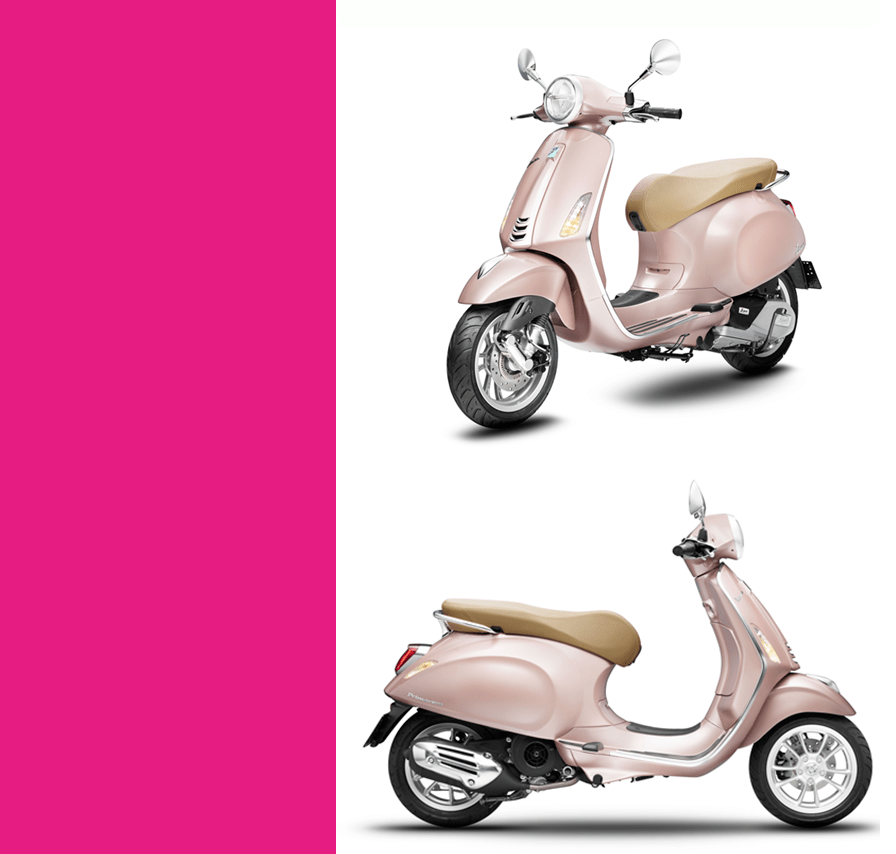 生来热爱冒险，无所畏惧 Vespa Primavera Pink 特别版_搜狐汽车_搜狐网