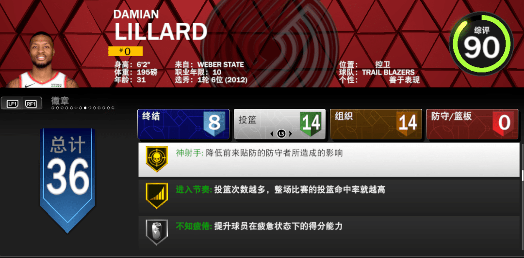 OL2 | 2K23球员徽章变化分析（更新至12.1）（六）_能力_版本_拉德