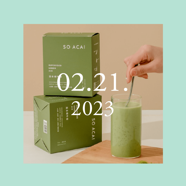 日日好物丨SO ACAI 混合绿叶粉 90g（30条）推荐价￥68