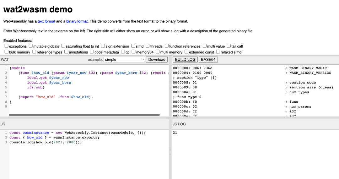 《WebAssembly 权威指南》（2）WebAssembly 入门_运行_程序_格式