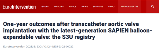 探索｜最新一代SAPIEN 3 Ultra球扩瓣可降低TAVI患者轻度瓣周漏发生率_临床_研究_结果