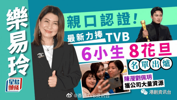 TVB最新力捧“6小生8花旦”名单！陈滢刘佩玥孖住上位 张振朗捱足12年同90后争_马国明_方面_资源