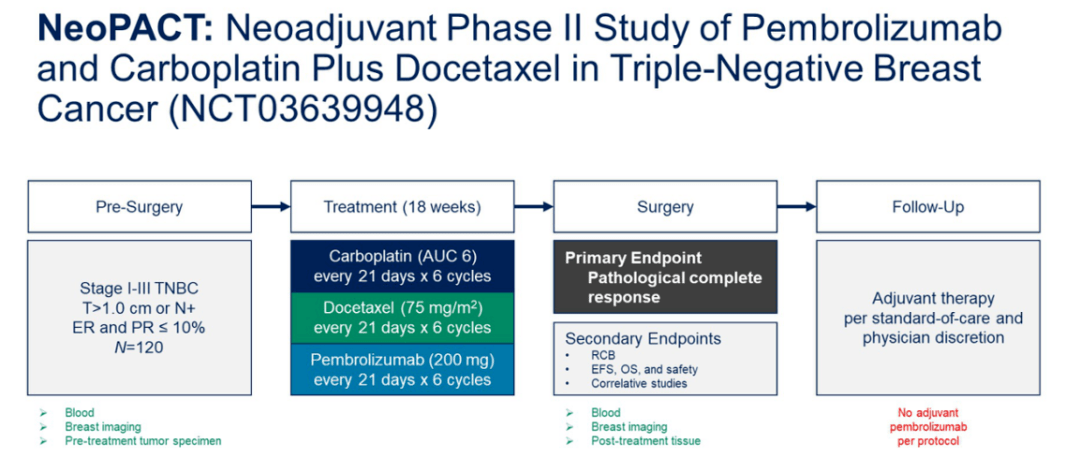 ASCO 2023丨王海波教授：NeoPACT生物标志物分析提示，低sTIL的TNBC患者中，肿瘤增殖特征可预测新辅助治疗效果_研究