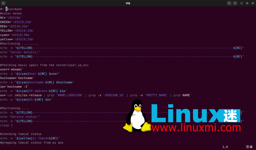 使用 bash 脚本创建 Linux 健康检查工具_echo-e_cyan_grep