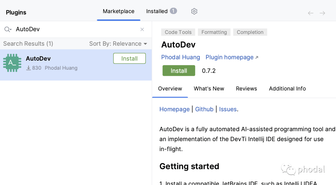 开源 Ai 编程助手 Autodev 07 发布—— 生成规范化代码，深入开发者日常github进行openai