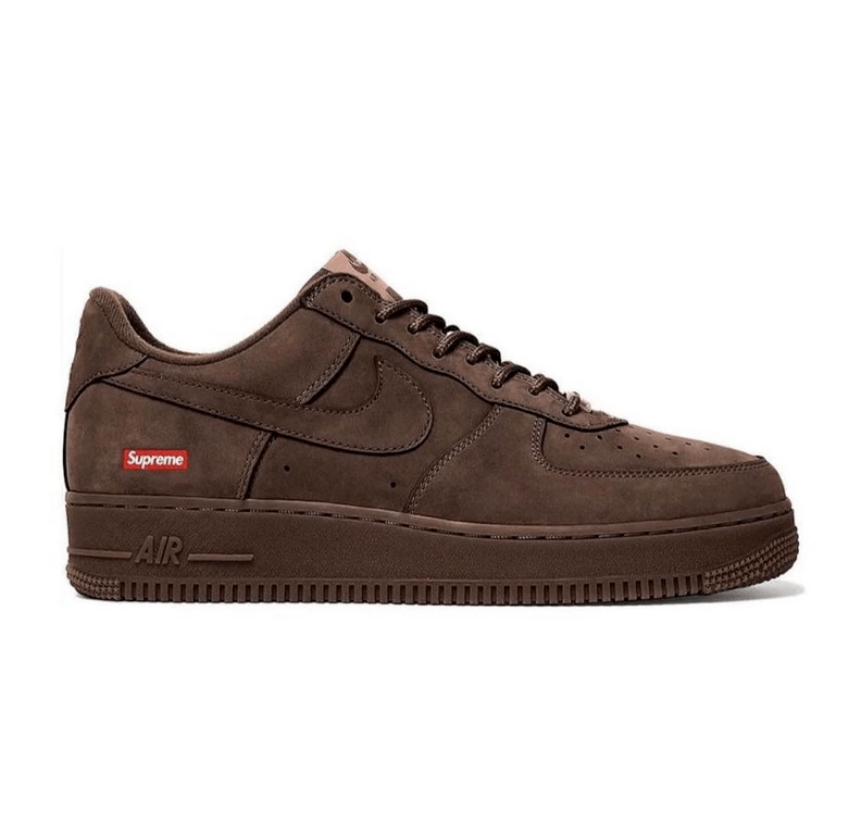 Supreme AF1实物来了，棕色新款有点拉？_Nike_标志性_Low